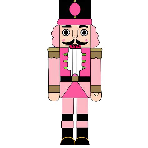 Clip Art Pink Nutcracker · Creative Fabrica