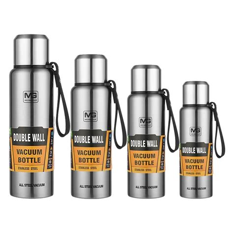 하이킹 이중벽 스테인레스 스틸 진공 플라스크 물병 보온병 커피 차 여행 보온병 500ml 1500ml Aliexpress
