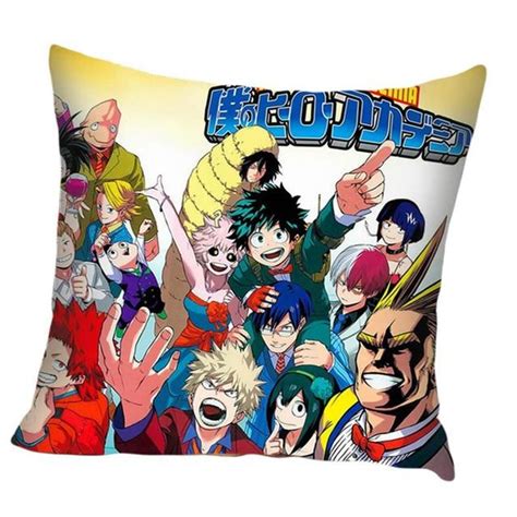 Housse De Coussin Mha Super Héros
