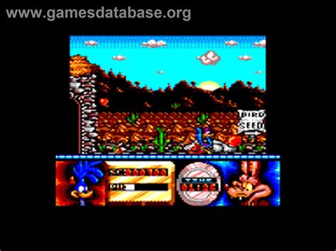 Road Runner And Wile E Coyote Amstrad Cpc Artwork In Game