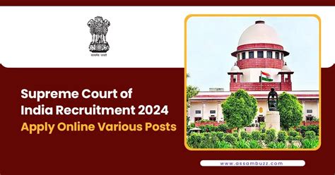 Supreme Court Of India Recruitment 2024 Apply Online