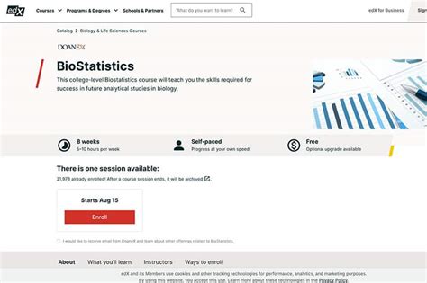 Top 10 Biostatistics Courses Online