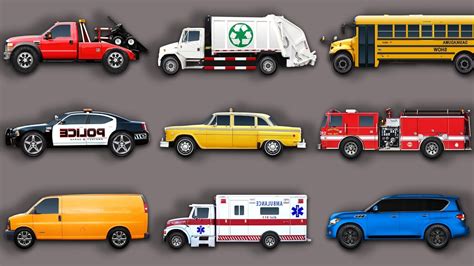 Мультики про Машинки для детей Изучаем Транспорт и звуки Спецтехника Развивающее видео детям