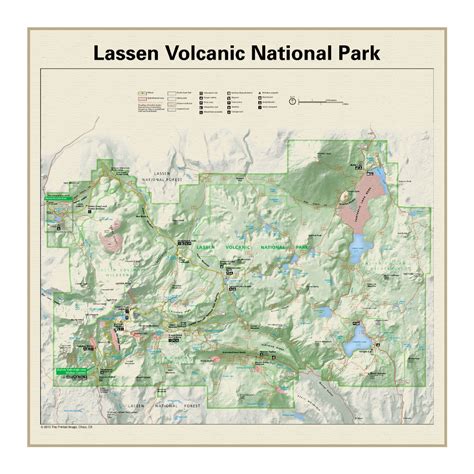 Lassen Volcanic Bandana Topo