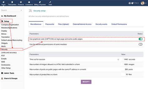 How To Disable The Captcha Code Using My Dolibarr Dolibarr