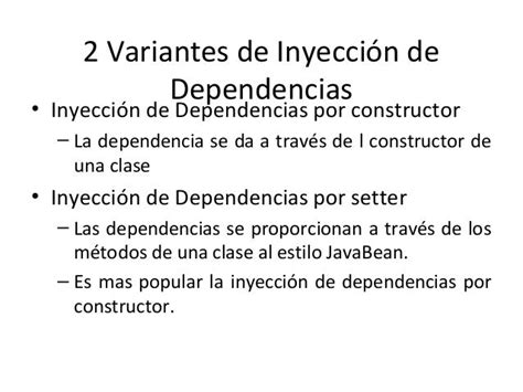 Spring - Inyección de Dependencias