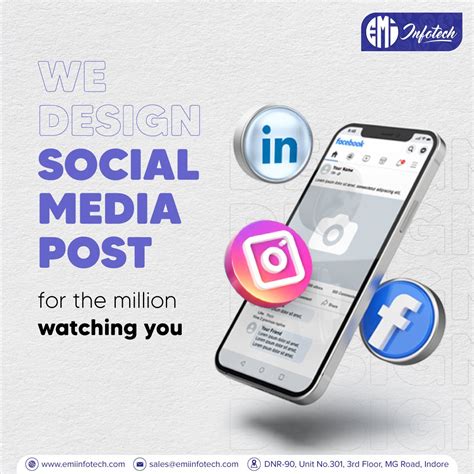 Design Social Media Posts For The Million Emi Infotech Posted On The