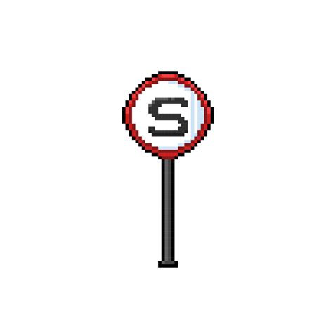 Stop Sign In Pixel Art Style Vector Art At Vecteezy
