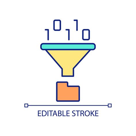 Data Archiving Rgb Color Icon Exploring Large Database Computing Processes Big Data
