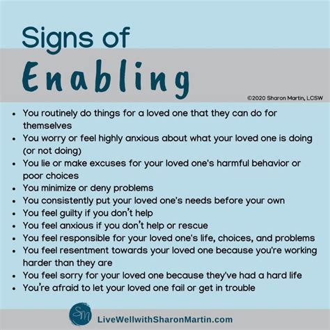 How To Stop Enabling Live Well With Sharon Martin