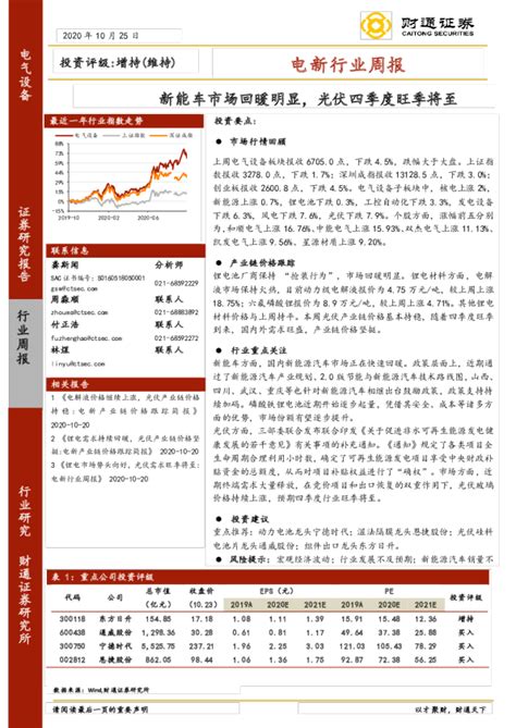 电新行业周报：新能车市场回暖明显，光伏四季度旺季将至