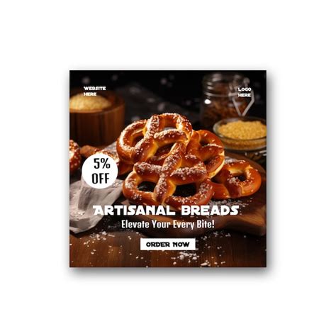 Premium Psd Bread Brochure Template Pss