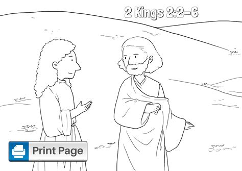 Printable Elisha Coloring Pages