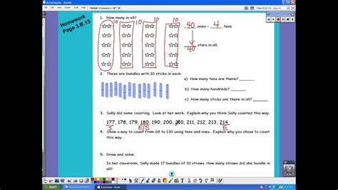 Grade 2 Module 3 Lesson 2 Hw Youtube