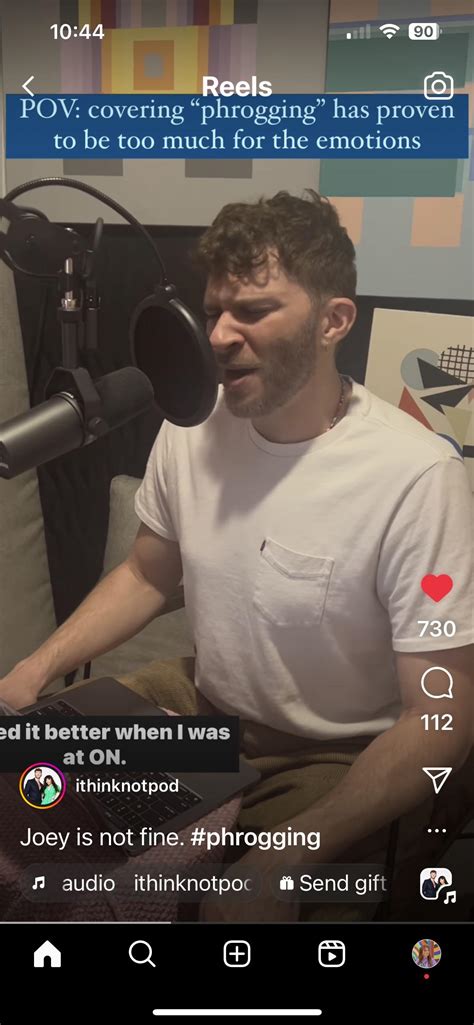 Joey Says “i Liked It Better When I Was At On” R Obsessednetwork