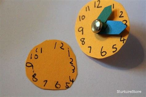 Learn To Tell The Time Clock Craft Clock Craft Tell The Time Clock