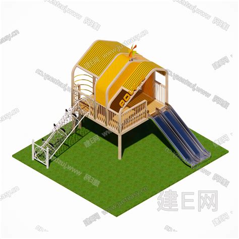 现代儿童游乐设施模型su模型下载 Id112217173 建e网su模型