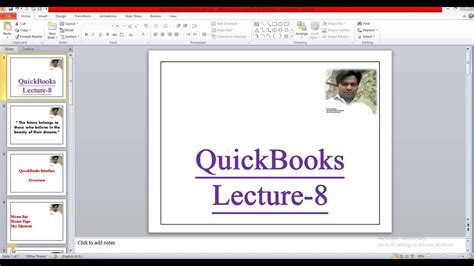 Quickbook Lec 8 Software Interface Overview Youtube