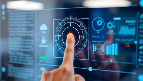 Touchscreen Interface Modern Digital Technology Interaction Generative