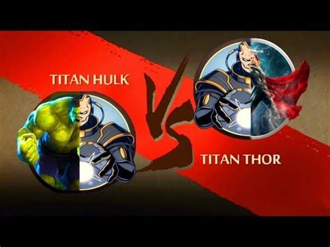 Shadow Fight 2 Titan Hulk Vs Titan Thor Youtube