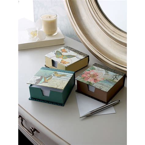 1colour Floral Note Blocks Set Of 3 T Discoveries