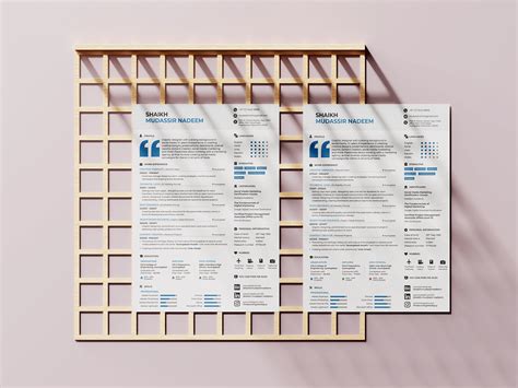 Resume Shaikh Mudassir Nadeem On Behance