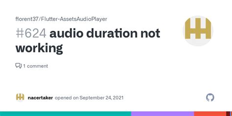 Audio Duration Not Working · Issue 624 · Florent37flutter Assetsaudioplayer · Github