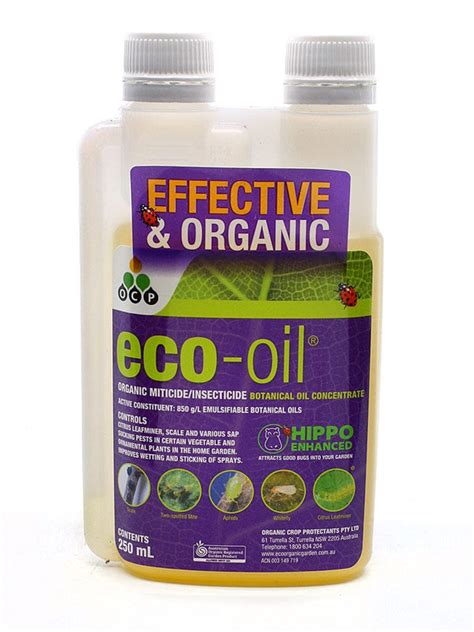 Eco Oil Organic 250ml Controls Range Of Problem Insects