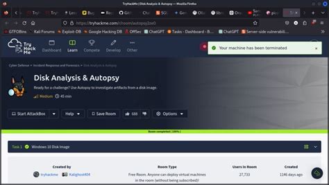 Tryhackme Diskanalysis Autopsy Ctf Cybersecurity Digitalforensics