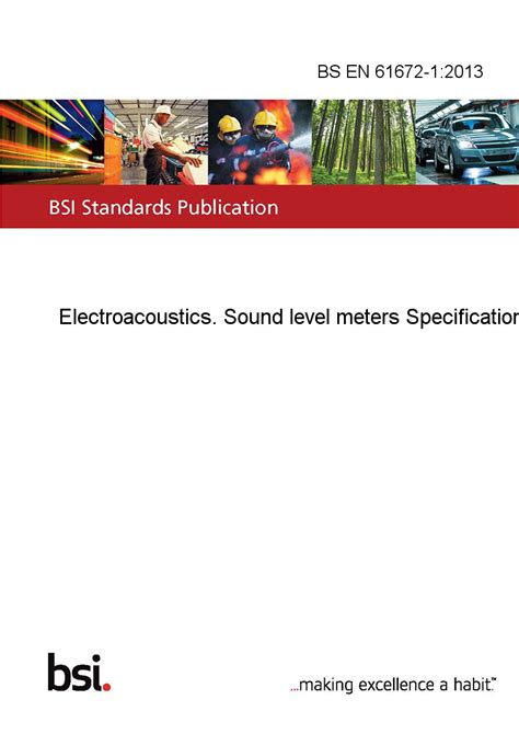 Bs En 61672 1 2013 Electroacoustics Sound Level Meters Specifications