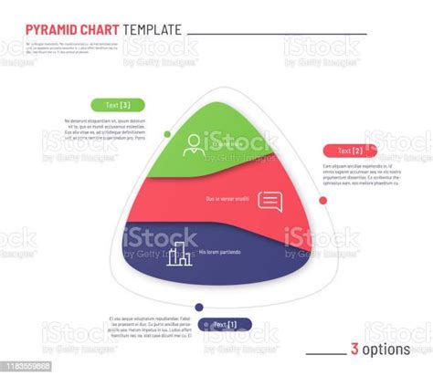 삼각형 모양의 벡터 인포그래픽 템플릿 피라미드 를 3 부분으로 나눈값 개념에 대한 스톡 벡터 아트 및 기타 이미지 개념 그래프 다이어그램 Istock