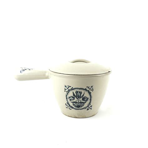 French Vintage Le Creuset Fondue Pot With Lid Cast Iron Caquelon