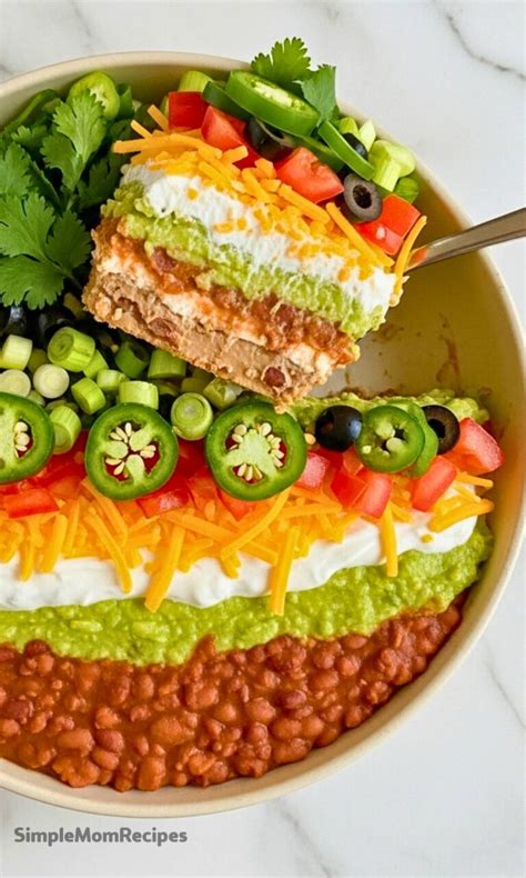 7 Layer Dip Recipe Simple Mom Recipes