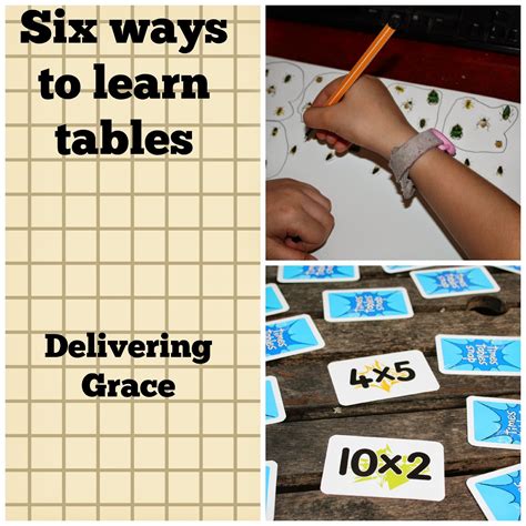 Delivering Grace Six Ways To Learn Tables