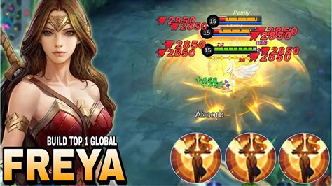 Freya Best Build 2023 Insane Damage Build Top 1 Global Freya MLBB