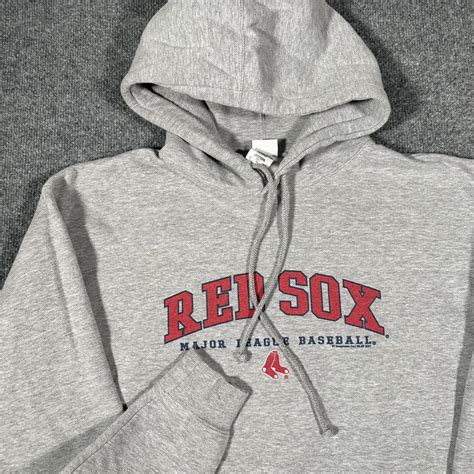 Vintage Red Sox Hoodie Boston Mlb Baseball Depop