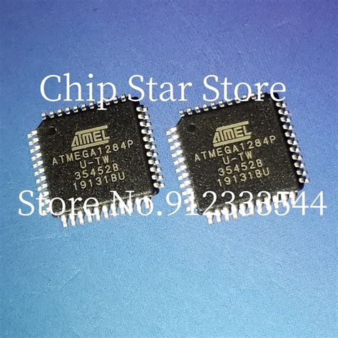 2 50pcs atmega1284p au atmega1284p atmega1284 tqfp44 8 bit mcu