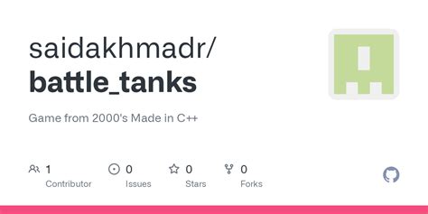 Github Saidakhmadr Battle Tanks Game From S Made In C