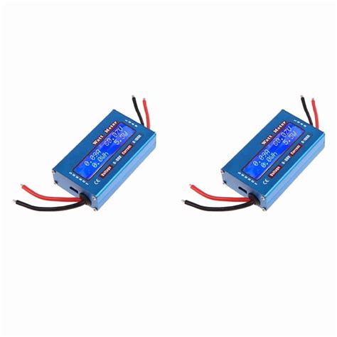 2x Dc 60v 100a Watt Meter Power Analyser Solar Wind Analyzer Lcd