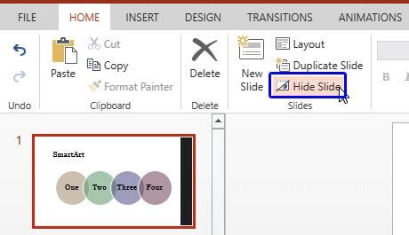 Hide Unhide Slides In PowerPoint For The Web