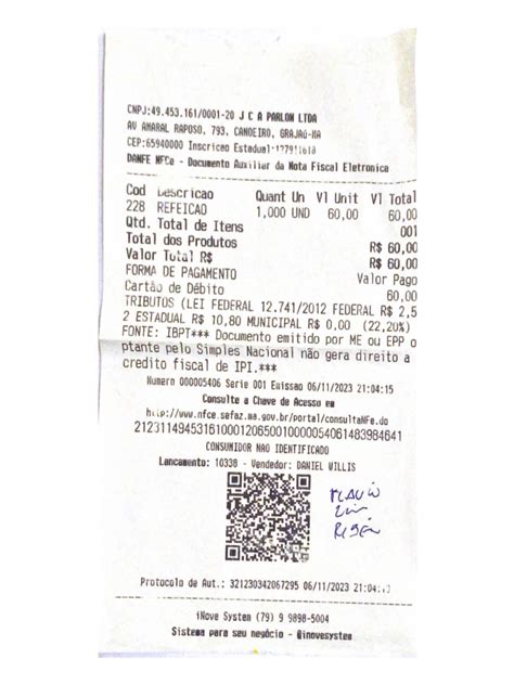 Danfe Nfce 60 00 Pdf