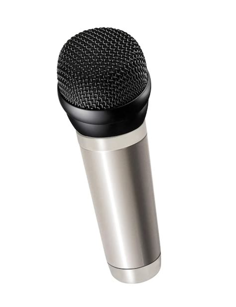 Premium Photo Microphone Isolated On White