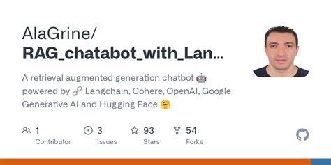 GitHub - AlaGrine/RAG_chatabot_with_Langchain: A retrieval augmented generation chatbot 🤖 ...