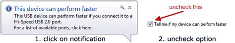 Disable This Device Can Perform Faster Notification In Windows 7