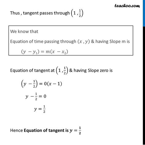 Question Find Equations Of All Lines Having Slope Tangent