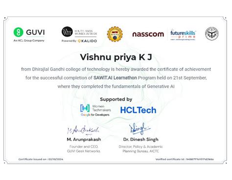 Sawit Learnathon Guvi Artificialintelligence Ailearning