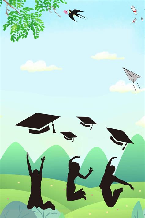 Foreign Language School Graduation Farewell Party Poster Background