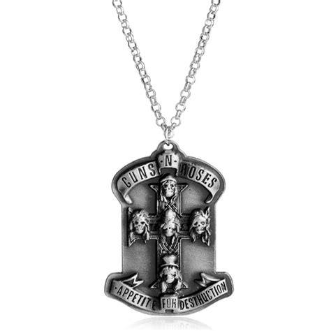 Guns N Roses Necklace Rock Music Band Guns N Roses Logo Pendants