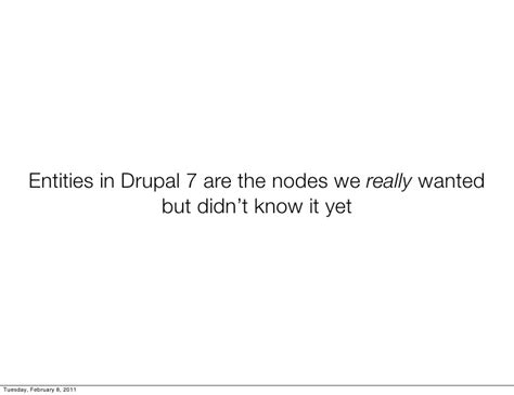 How To Make Entities And Influence Drupal Emerging Patterns From Dr