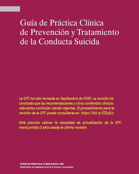 Guía de práctica clínica de prevención y tratamiento de la conducta